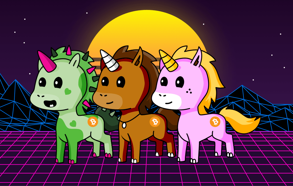 Bitcorns - Unicorns and Bitcoin stand united