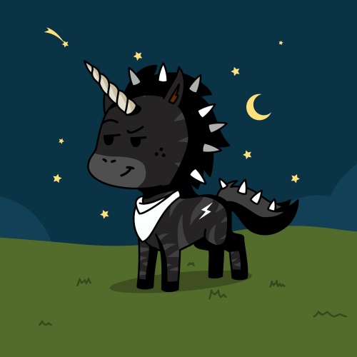 smug emo baka baddie the unicorn