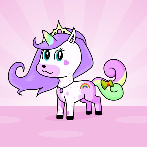 Rainbow unicorn the unicorn