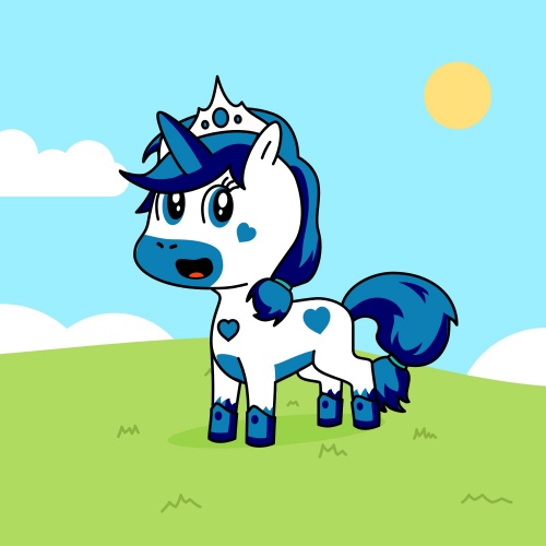 Bluey the unicorn