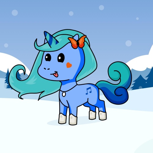 Glaceon the unicorn